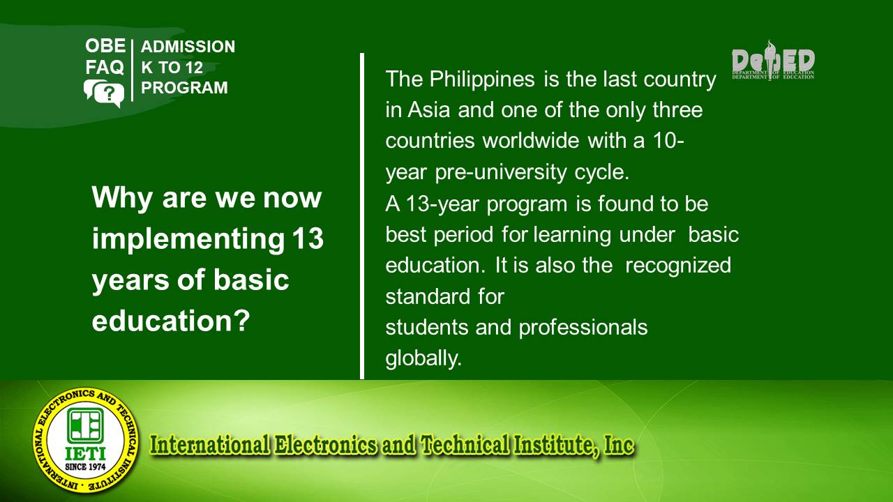 FREQUENTLY ASK QUESTION - IETI School System Official Website