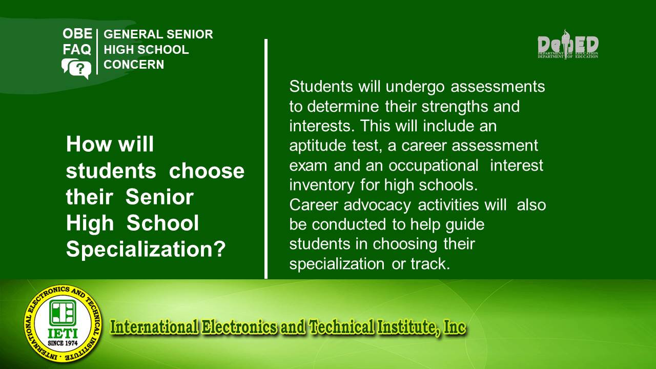 FREQUENTLY ASK QUESTION - IETI School System Official Website